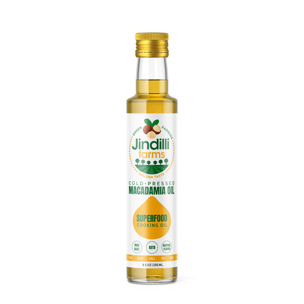 Jindilli Farms Macadamia Cooking Oil – 8.5oz